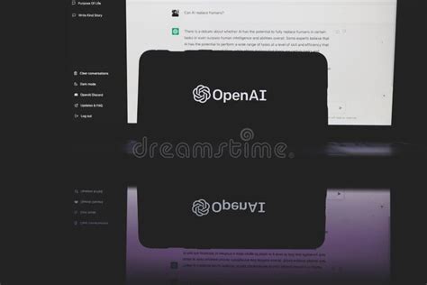 Chatgpt Openai Artificial Intelligence Computer Program On Pc Screen