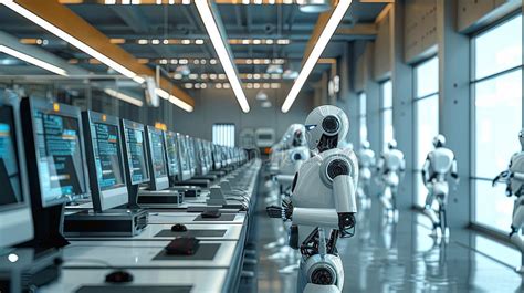 Technology Center Showcasing Advanced Computers And Robotics For Programming Education And Hands