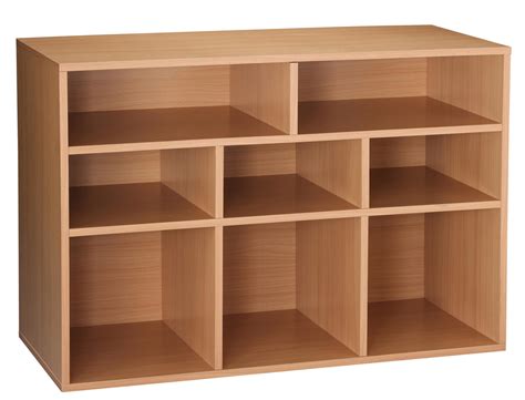 Essential Home 8 Cube Storage Unit Oak Finish