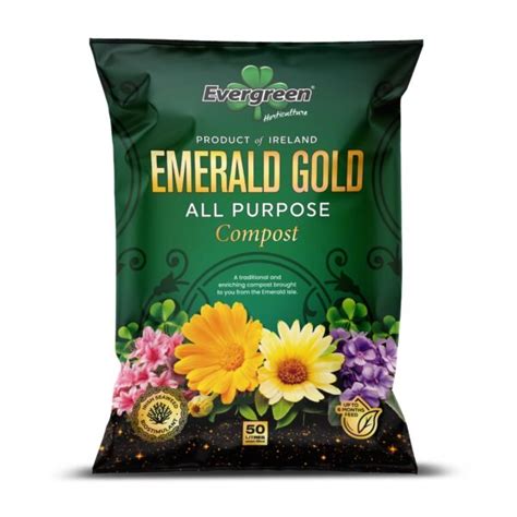 Evergreen Emerald Gold Multi Purpose Compost 50 Litre Horticentre