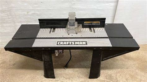 Craftsman Router Table 40 1 2w X 19d X 19 1 2h Albrecht Auction Service