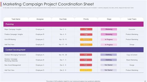Project Coordination Powerpoint Ppt Template Bundles Presentation