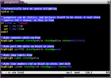 linux bash has colors bold and underlined characters why not italic