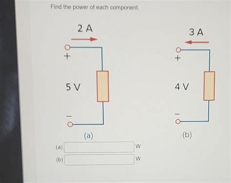 QUESTION 2 Find the power of each | Chegg.com