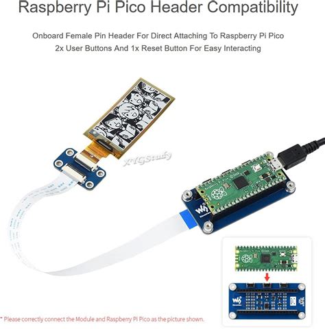 Buy Inch Flexible Panel E Paper E Ink Display Module For Raspberry Pi Pico Screen Resolution