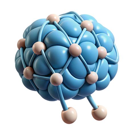 Rare Futuristic A Stylized Brain With Interconnected Neural Networks