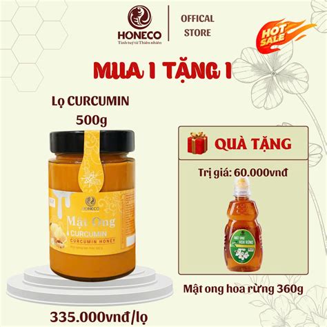 Mật Ong Curcumin Honeco 500g Giúp Giảm Viêm Loét Dạ Dày
