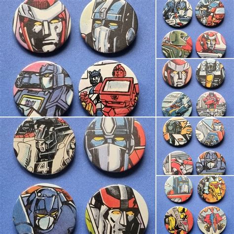 Transformers Comic Book Badge Packs Group 3 Etsy