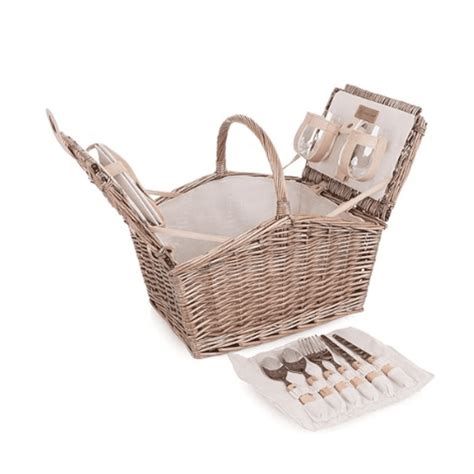 Basket Romantic Picnic Basket For 2 With Picnic Set Includes Utensil