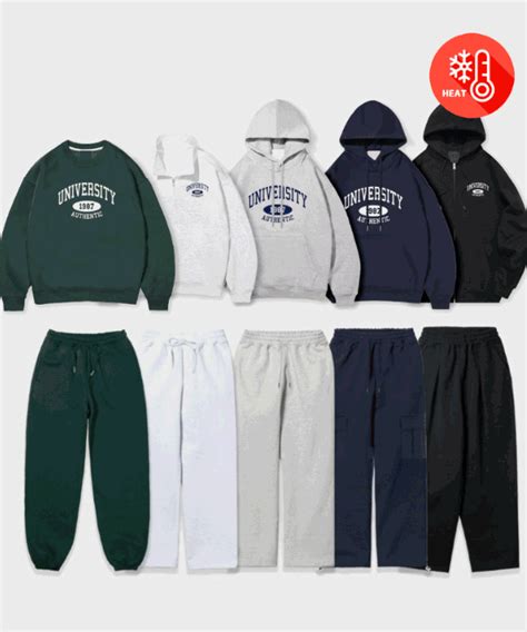 🔥따듯한양기모🔥 단독구매가능 Set 유니버시티 오버핏 맨투맨 반집업 후드티 후드집업 반바지 조거 카고 원턱 와이드팬츠 빅사이즈 커플 트레이닝 셋업 겨울 기모 에이블리