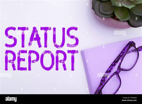 Text Caption Presenting Status Report Business Idea Update Summary Of Situations As Of A Period