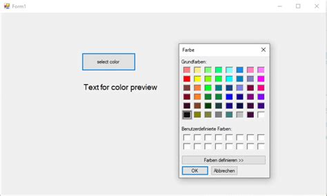 ColorDialog Anzeigen Und Nutzen Mit VB NET Itnator Net