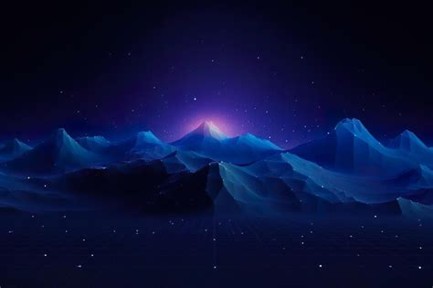 Premium Ai Image Wireframe Landscape Background