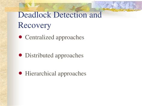 Ppt Deadlock Prevention Avoidance And Detection Powerpoint