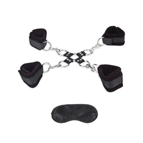 Soft Cuff Hogtie Bondage Set Sex Machine Accessories
