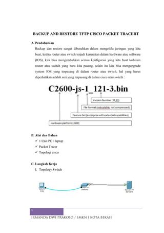 Backup Restore TFTP Cisco Packet Tracert PDF