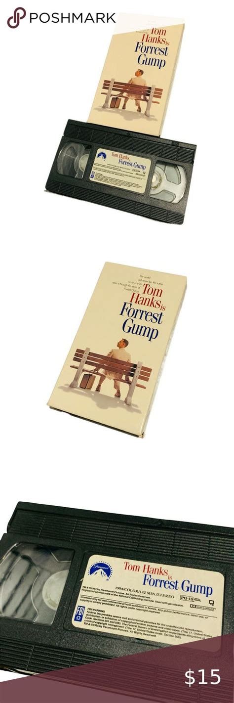Forrest Gump Vhs 1995 Tom Hanks Stickers Included See Photos