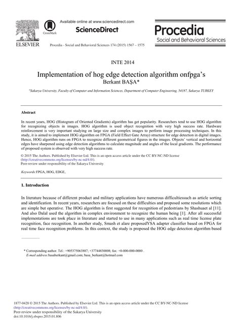 pdf implementation of hog edge detection algorithm onfpga s