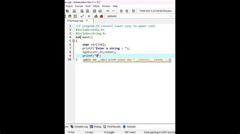 C Program To Convert String To Uppercase Skcodez Shorts Youtube