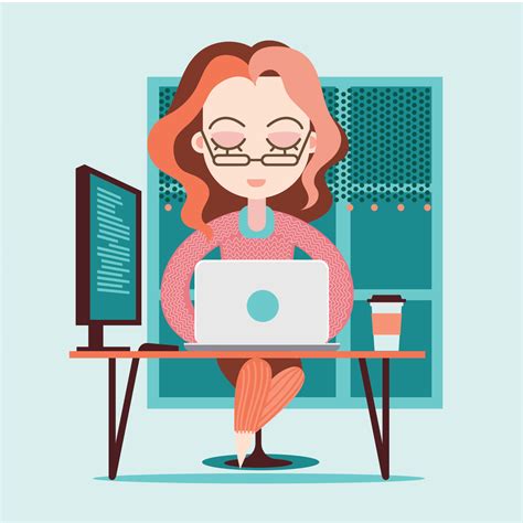 Woman Female Programmer Icon Developer Icons Coding Icons Coder Icons Software Icons Laptop