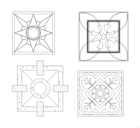 Patterns For Stone And Marble DWG CAD Block Free Download