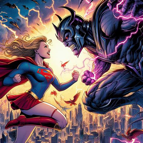 Supergirl Vs Darkseid 10 By Lepantzeus On Deviantart