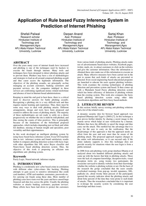 pdf application of rule based fuzzy inference system in prediction of
