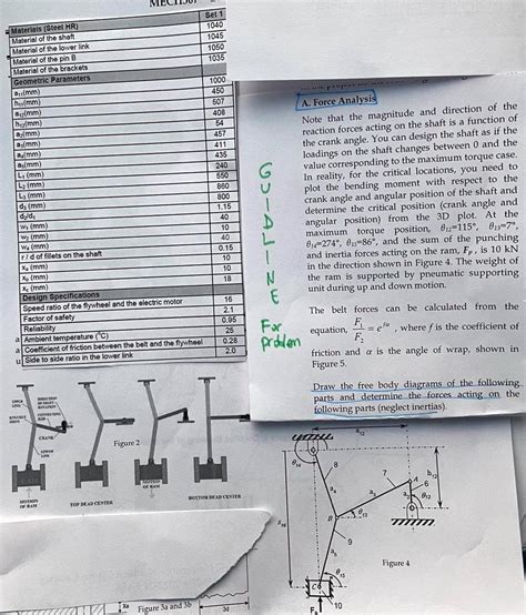 SOLVED Could You Draw The Free Body Diagrams Of The CRANK And Determine The Forces Acting On