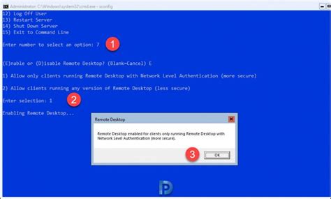 How To Enable Remote Desktop On Windows Server Core