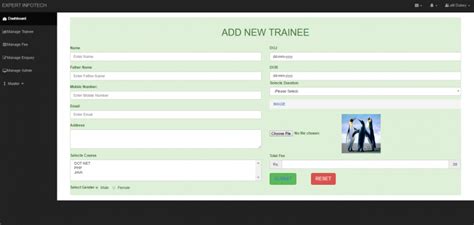 Trainee Management System Project In Php With Source Code And Report Download Kashipara