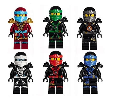 Pcs Ninjago Airjitzu Lloyd Kai Cole Zane Jay Nya Minifigures Fit Lego