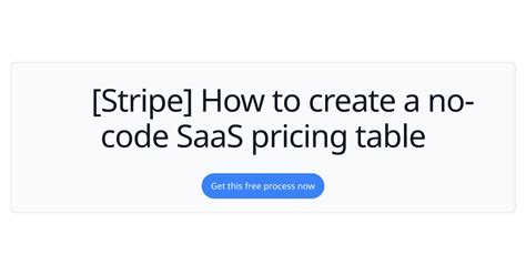 🤑 Stripe How To Create A No Code Saas Pricing Table Calm Business Os
