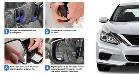 Top Max Passenger Side Mirror Replacement Glass For Nissan