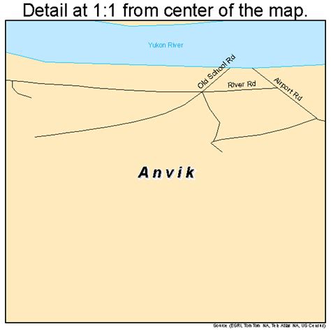 Anvik Alaska Street Map 0203880