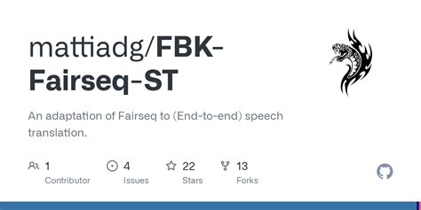 GitHub Mattiadg FBK Fairseq ST An Adaptation Of Fairseq To End To End Speech Translation