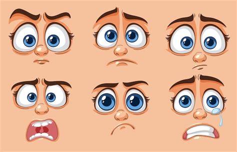 Cartoon Facial Expressions Face Expressions Cartoon Doodle Back And