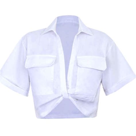 Micas Twist Front Cropped Top W Collar S Nwt In 2024 Twist Shirt