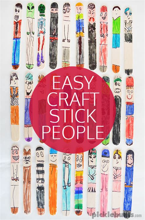Preschool Crafts Popsicle Stick People Popsicle Stick Crafts 35 Fun