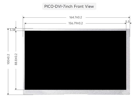 Дисплей 7 Inch Dvi Display Module For Raspberry Pi Pico Ips Panel