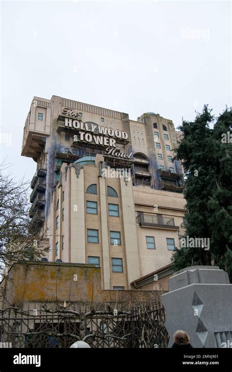 Hollywood Tower Hotel Disneyland Paris Banque De Photographies Et D