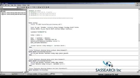 Base Sas Programming Lesson 8 Dates In Sas Youtube