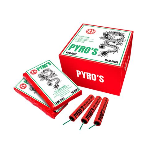 Diversen Vuurwerk Pyros 100 Stuks 30 Zenavuurwerk