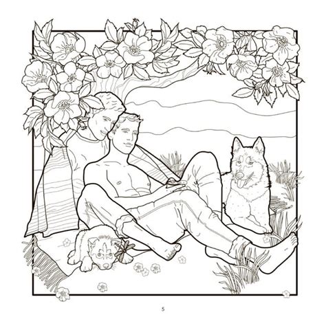 Free Sample Adult Coloring Book Gay Love