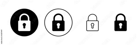 Lock Icon Vector Padlock Sign And Symbol Encryption Icon Security Symbol Stock Vector Adobe