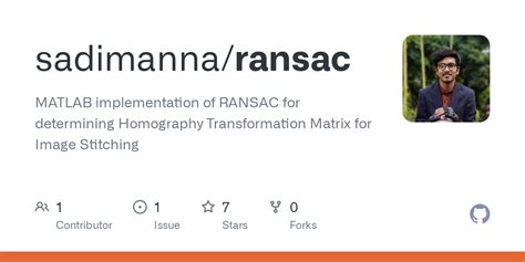 Github Sadimannaransac Matlab Implementation Of Ransac For Determining Homography