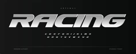 Racing Car Racing Car Font
