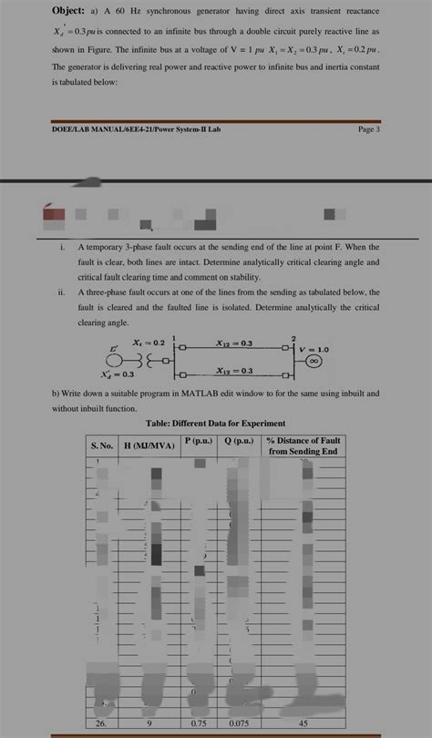 Solved Object A ﻿a 60 ﻿hz Synchronous Generator Having