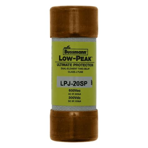 Low Peak Class J Td Lpj 20sp Eaton Electric Cartucho Fusi
