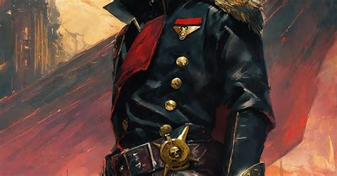 Warhammer 40k Rogue Trader Captain Harlock Themed Portrait Ai