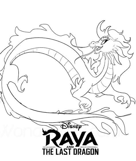 Disney Raya And The Last Dragon Coloring Page Download Print Or